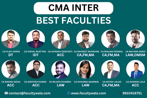 CMA Inter Online Classes & Pendrive Lectures – Best Faculties | Facultywala | Facultywala
